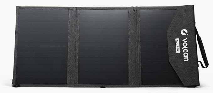 Solar Panels, Volcan Foldable Portable Solar Panel 60W 19.8V with High ... Solar Panels, Volcan Foldable Portable Solar Panel 60W 19.8V with High ...