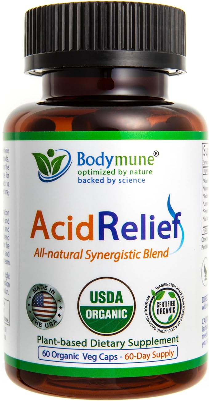 AcidRelief All-Natural USDA Organic Acid Reducer, Acid Indigestion ...
